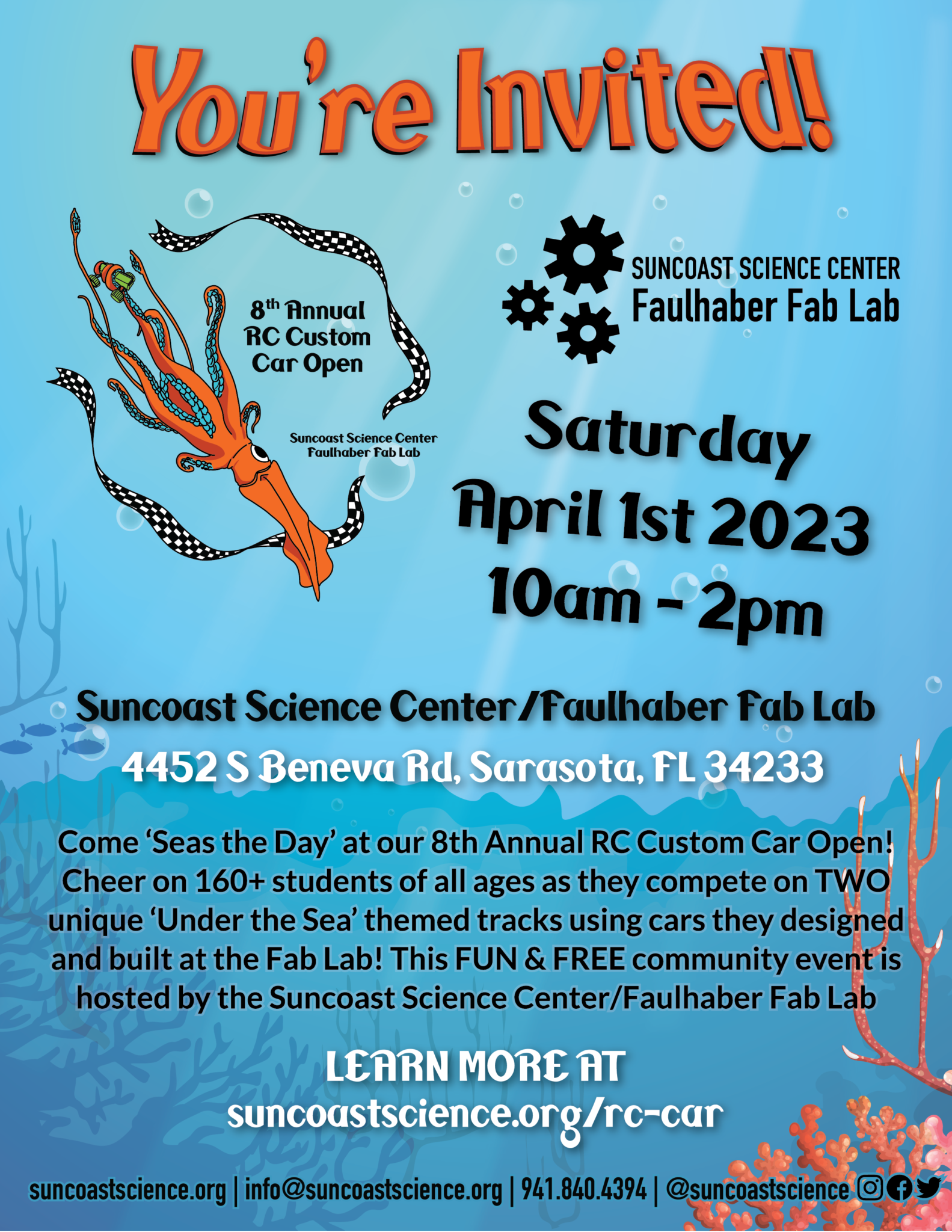 Suncoast Science/Fab Lab – Join us: RC Car Competition